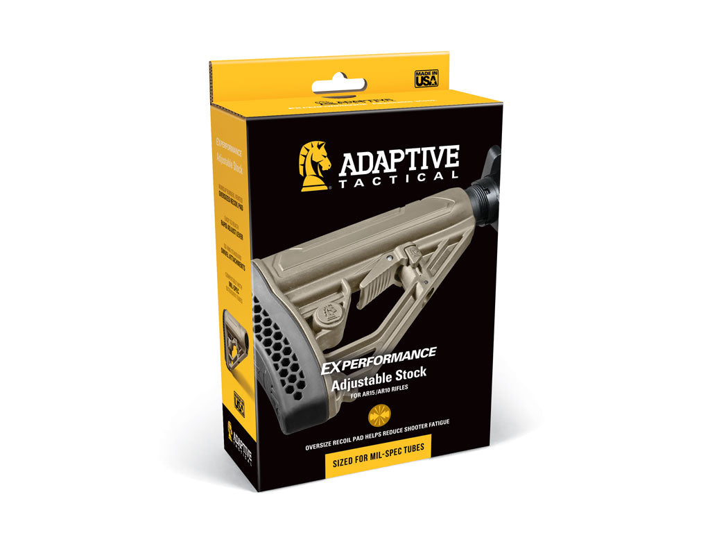 EX Performance Adjustable M4 Style AR Stock | Mil-Spec - FDE - Adaptive ...
